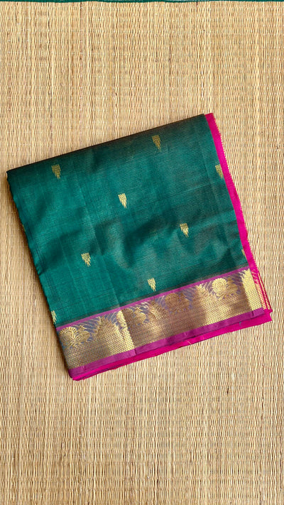 Traditional Silk Cotton Saree Online - Thenmozhi Design
