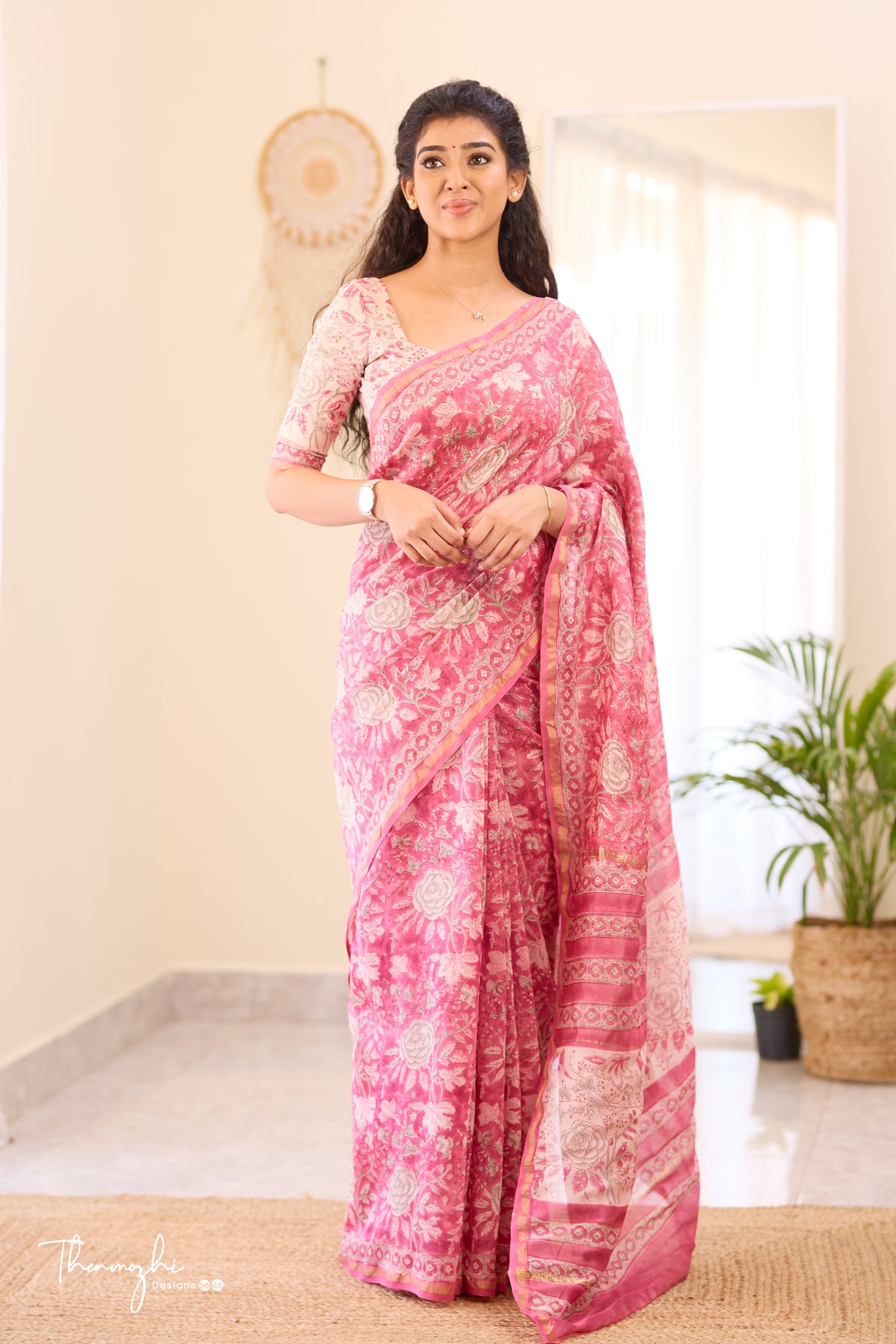 Buy Chanderi Silk Cotton Sarees at Thenmozhi Designs