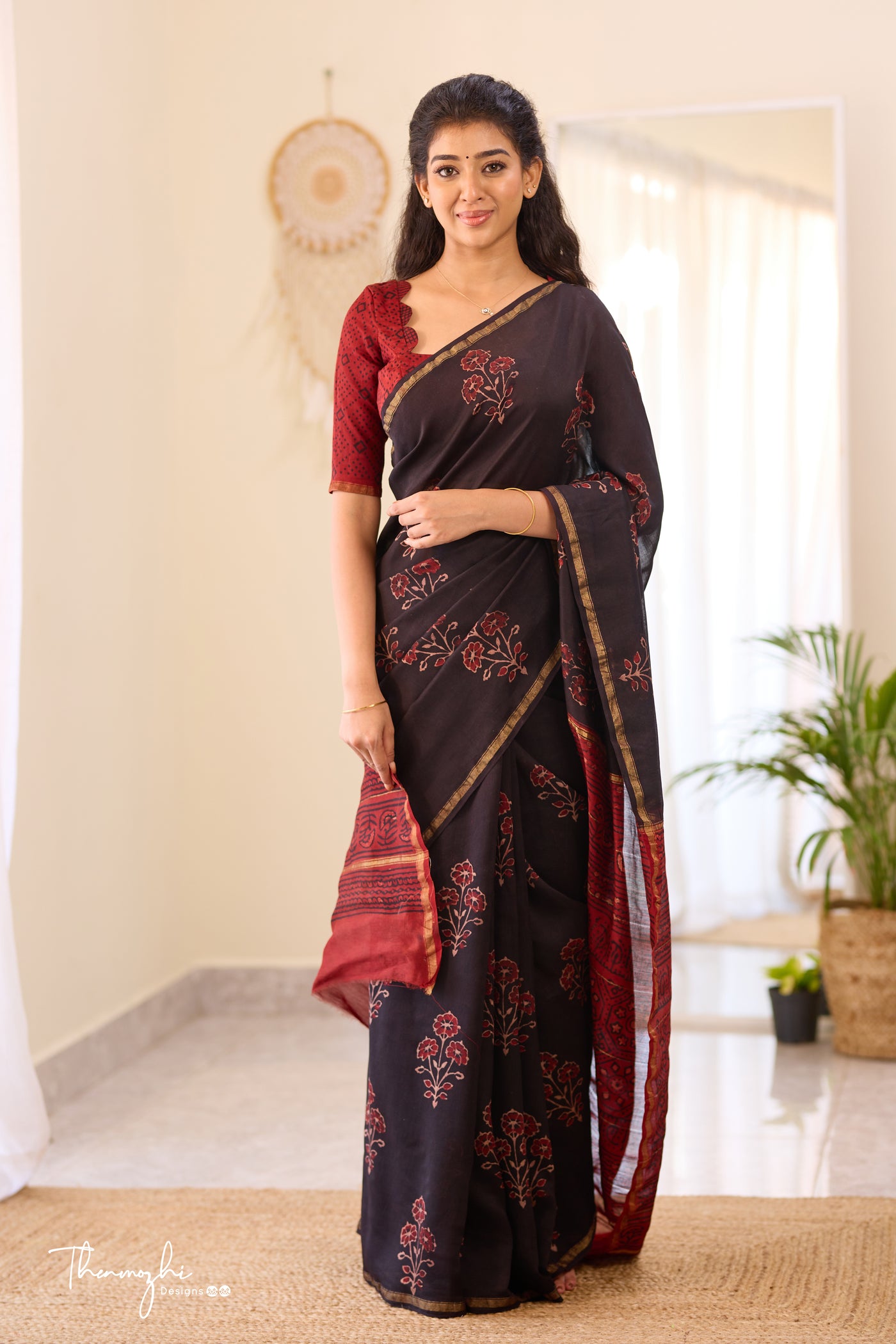 Buy Chanderi Silk Cotton Sarees at Thenmozhi Designs
