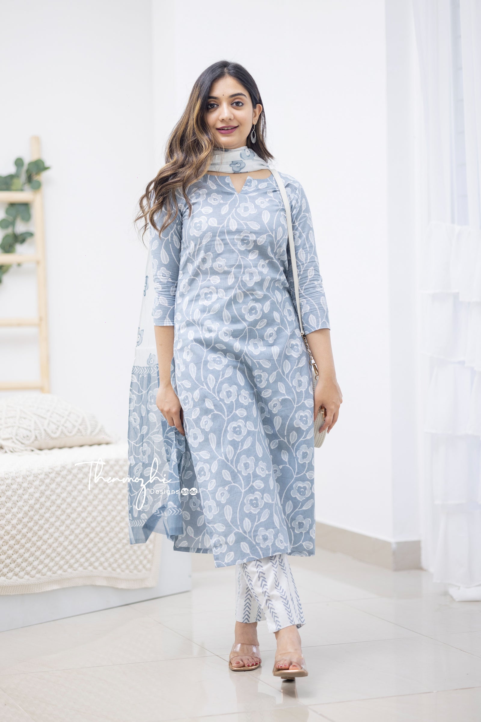 Elegant Cotton Salwar Kameez Suit For Office Wear